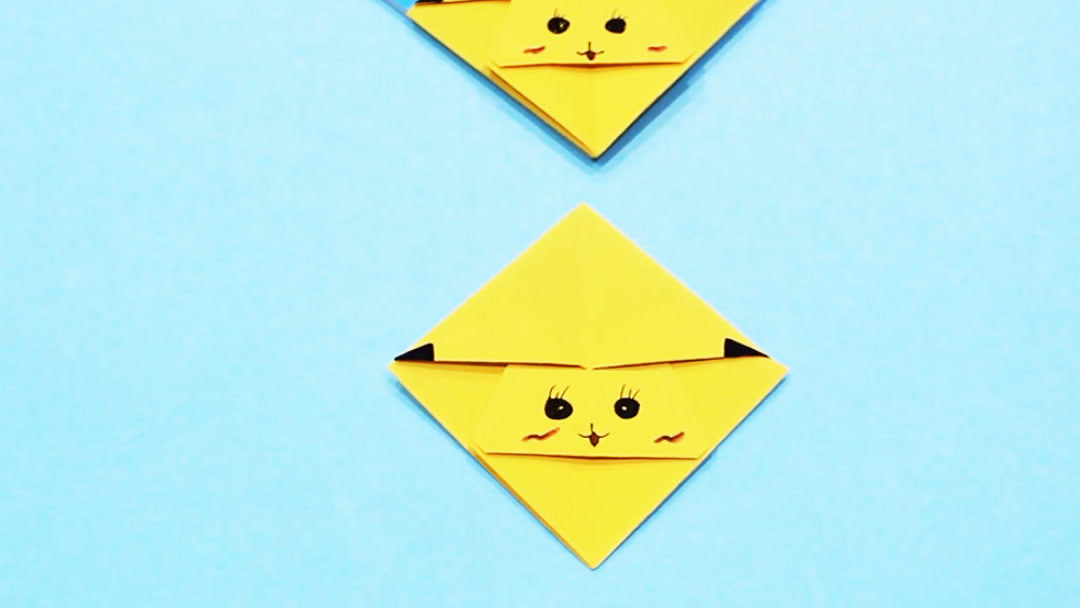 儿童手工制作 折纸大全 皮卡丘书签 创意书签折纸