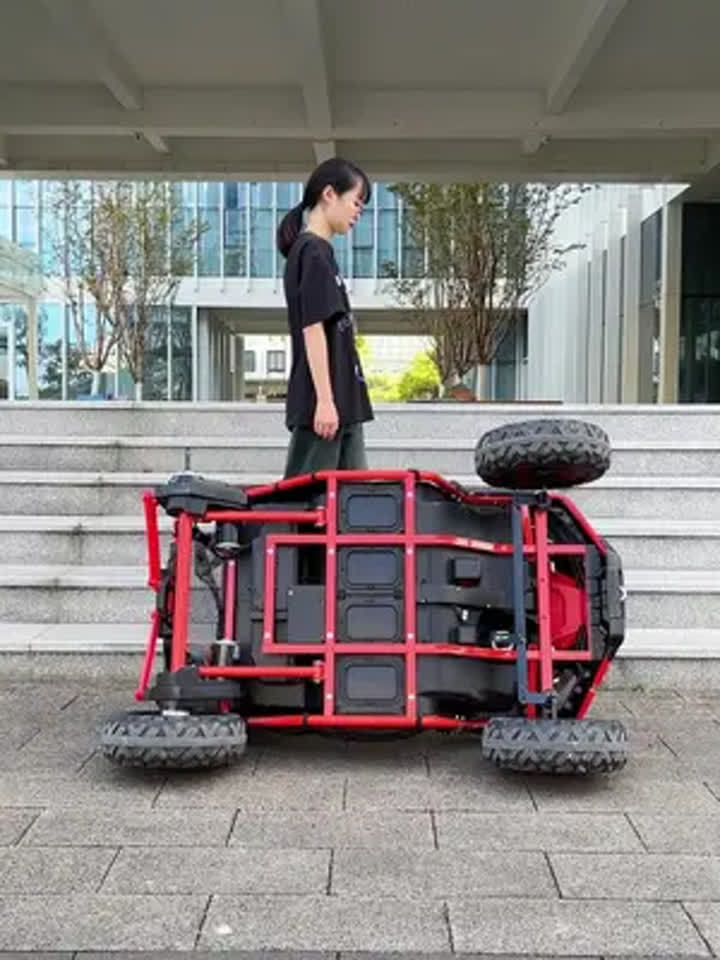 钢架结构车身,搭载24V大电瓶的#儿童越野车 配备超大轻音电机和越野...