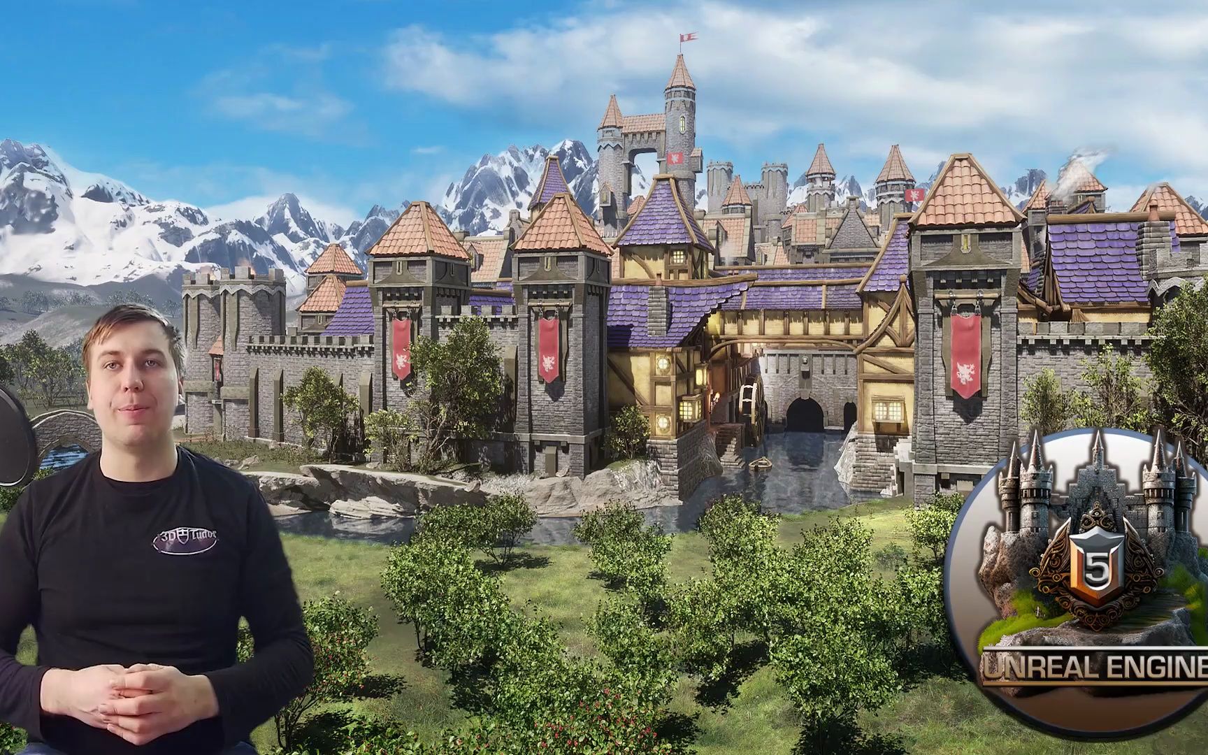 UnrealEngine 5创建完整模块化中世界城堡场景视频教程