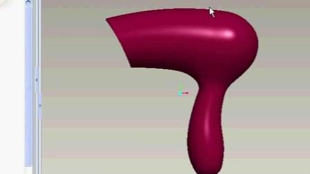 proe案例: 小吹风机造型