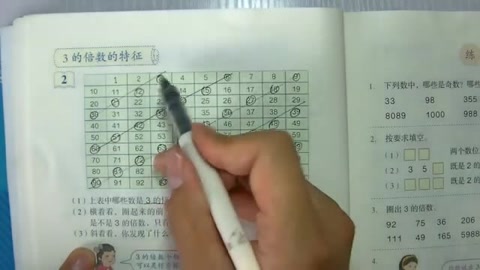 3五年级下册数学第二单元因数与倍数课时2.5”的倍数特征