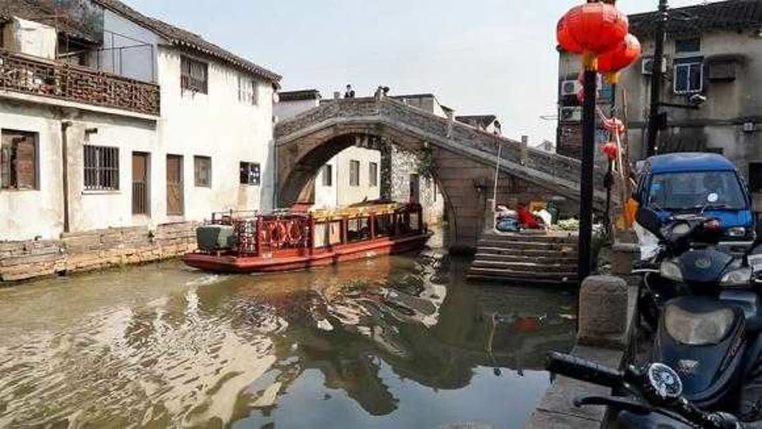 七里山塘街江苏苏州,4A千年古街,姑苏第一名街,中国文化遗产地