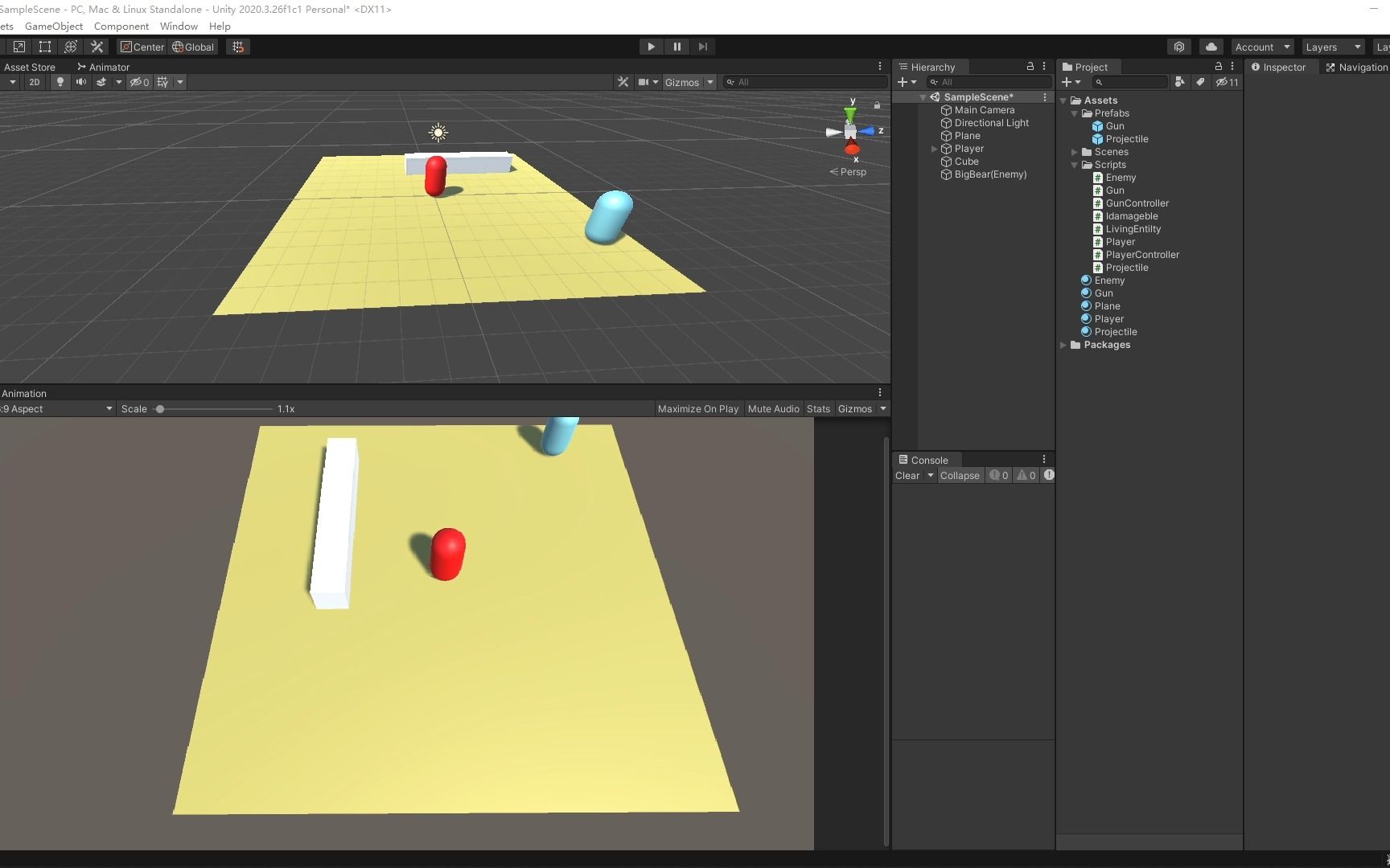 【unity】狗都能学会的unity射击游戏教程 -第六期敌人生成