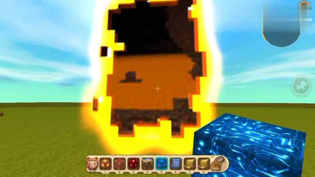 迷你世界:不用穿越 ,可以直接看见地狱场景的地心门!美呆了