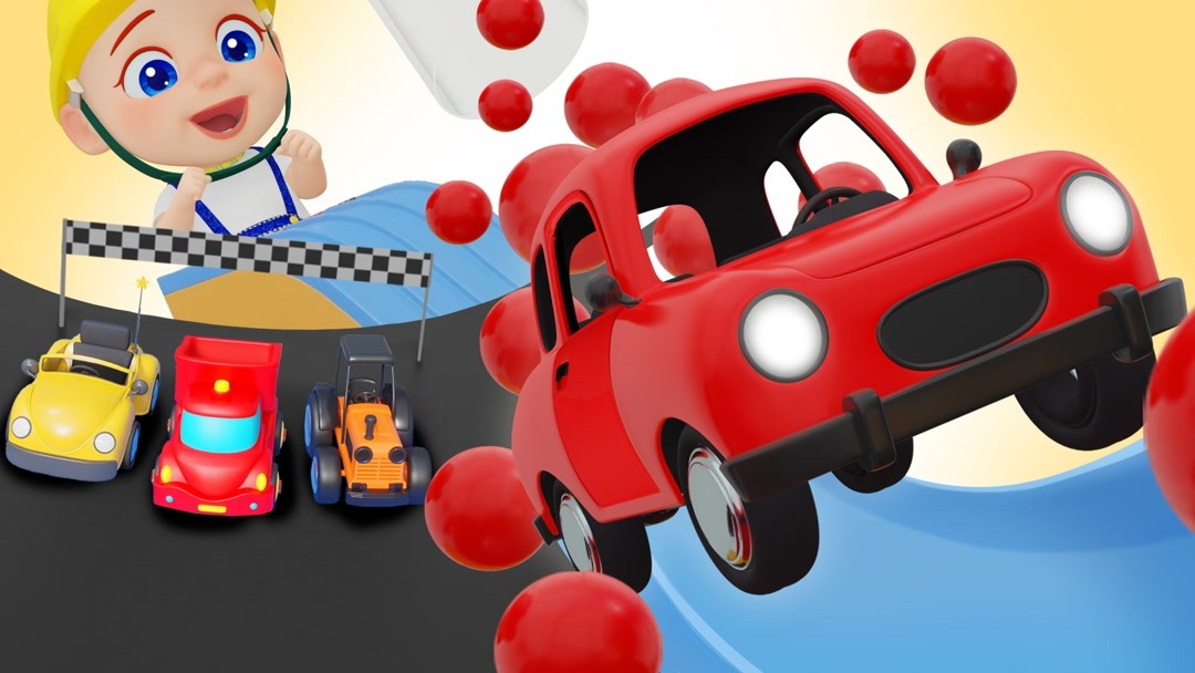 加油宝贝佑佑 第94集 佑佑的车队出发了 在轨道行驶的彩色小汽车