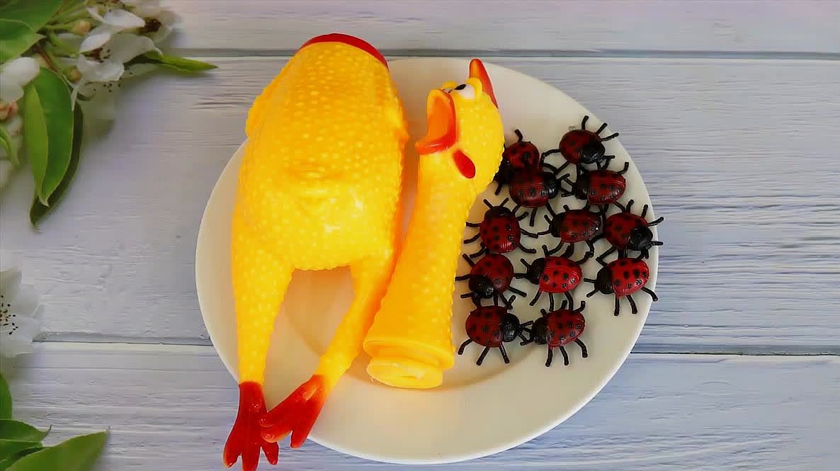 定格动画:停止动作创意烹饪,切玩具鸡制作美食