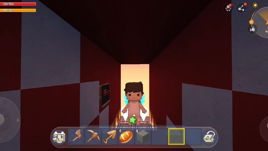 迷你世界:玻璃瓶空岛生存。