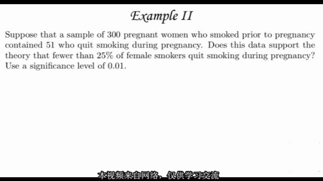 橙哲学堂-美国AP统计第49章显著性检验(大样本比例检验)3