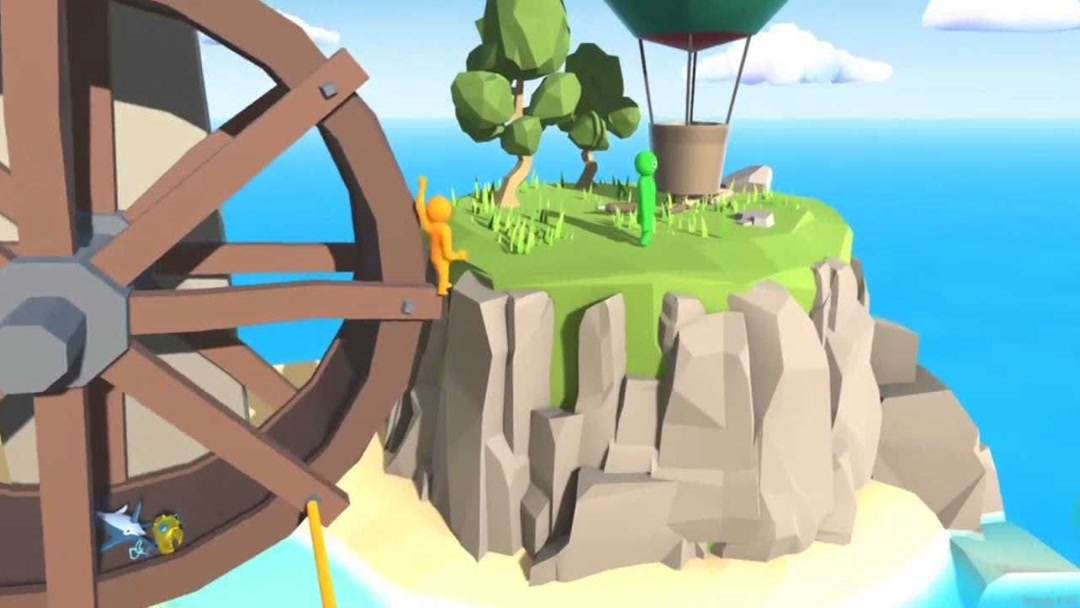 屌德斯.小熙游戏解说:橡皮人大乱斗 爆笑兄妹对打武器喷出鲨鱼!