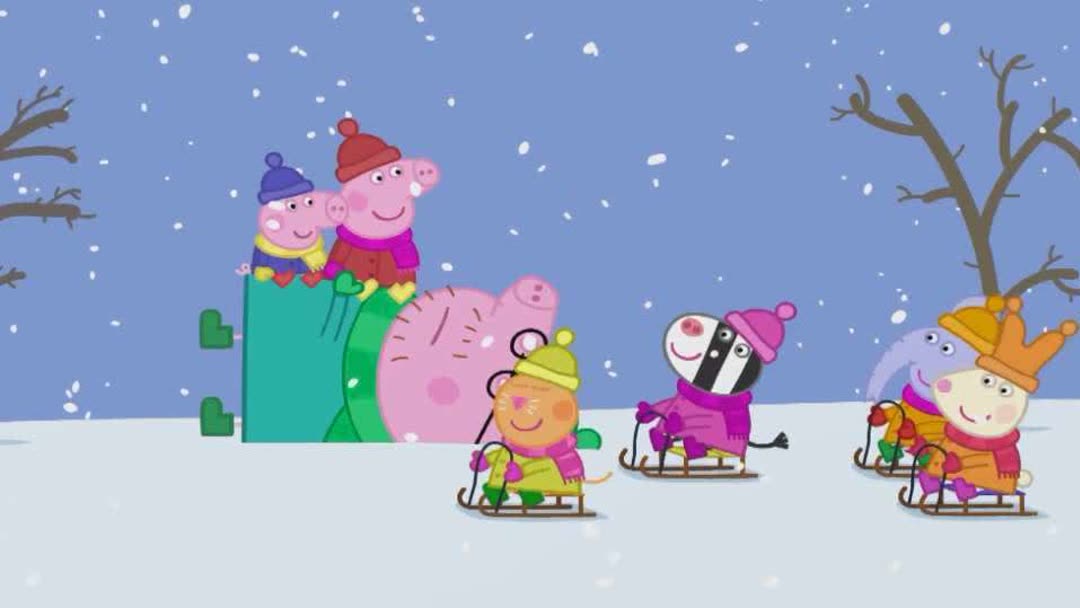 少儿益智动画:佩奇遇到了漂亮的白雪公主,白雪公主想在佩奇家住