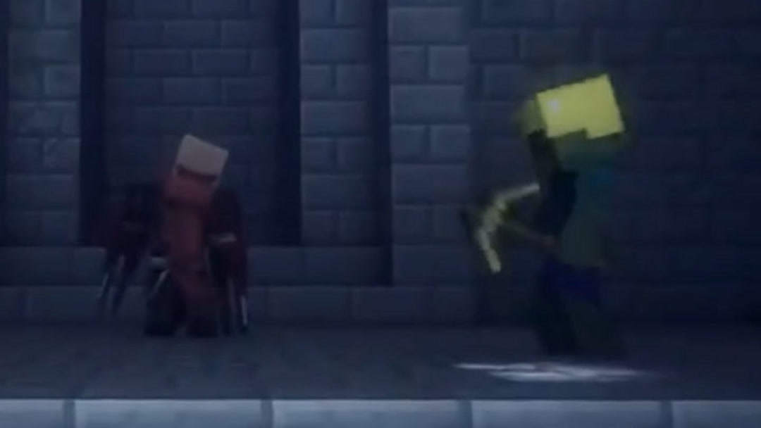 (我的世界动画)超精彩打斗