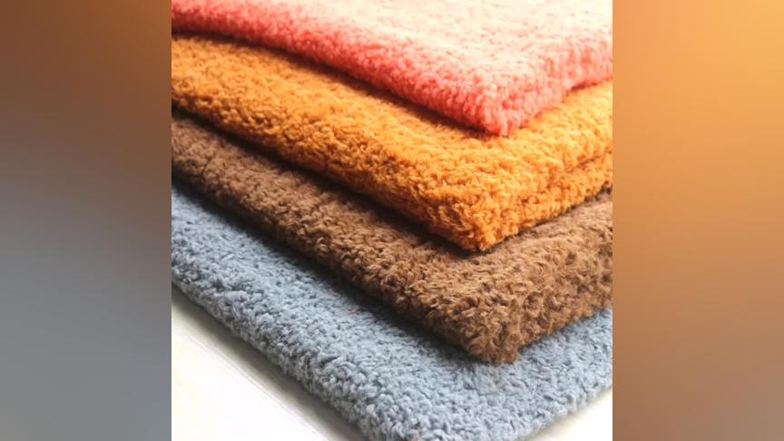 全涤土耳其绒滚束绒仿羊圈羊羔绒毛喷花绒阿尔泰迪绒土耳其绒布料