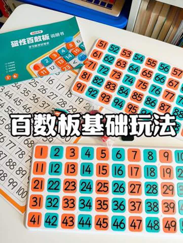 百数板清仓,2-8岁孩子数学启蒙必备教具,小朋友数数、认数、加减法全...