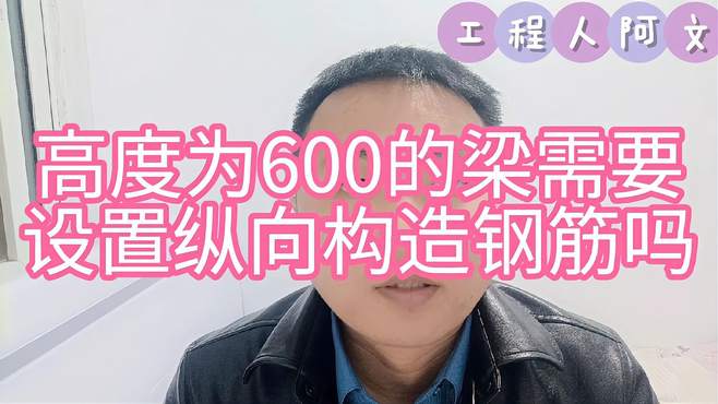 高度为600的梁需要设置纵向构造钢筋吗?