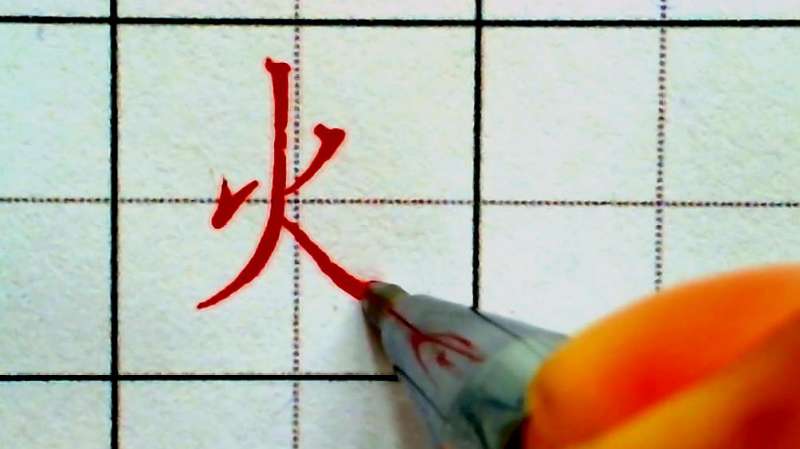 火字的笔顺正确的写法是这样的,下次千万不要写错了