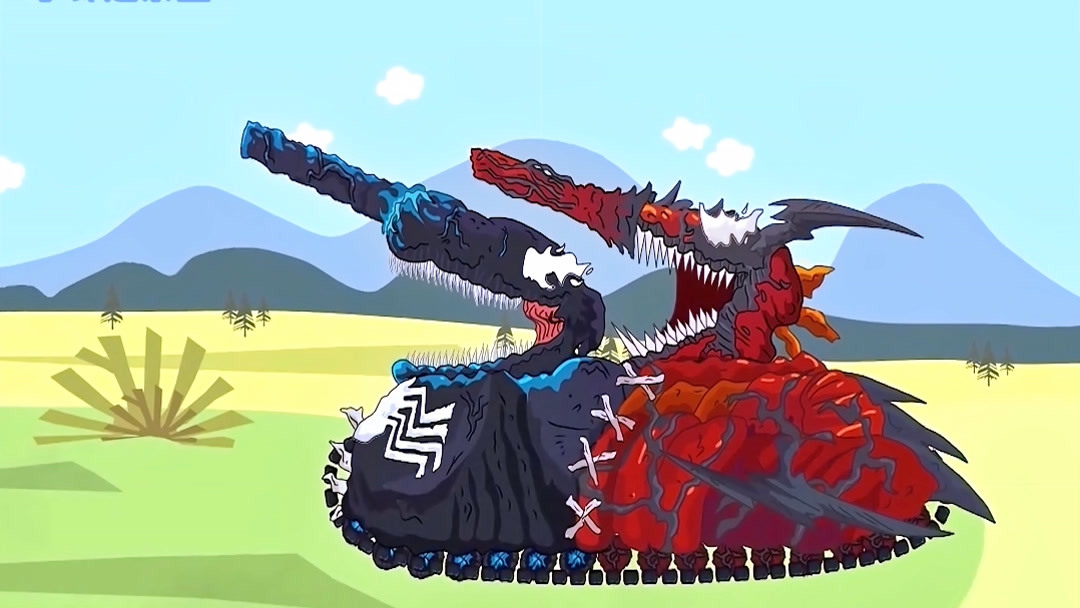 坦克世界动画 毒液屠杀融合坦克大战比利坦克!