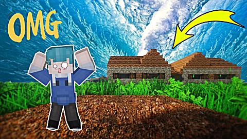 我的世界模组介绍 当MC超真实最强光影遇到海啸会发生什么? 搞笑...