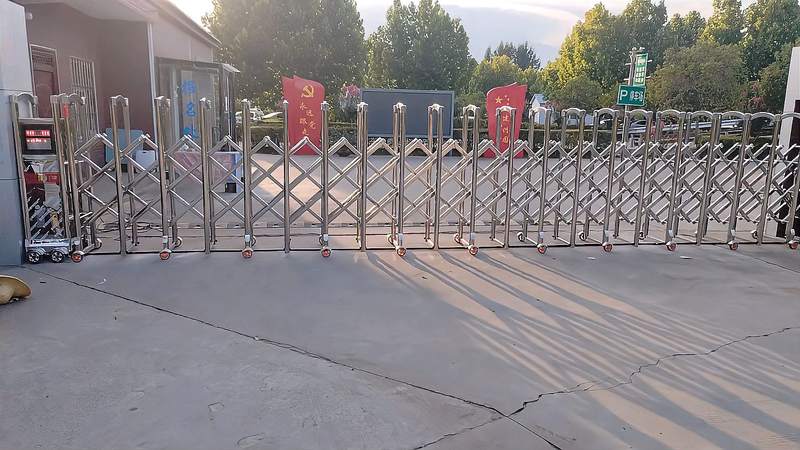 平顶山电动门,平顶山电动伸缩门交付使用