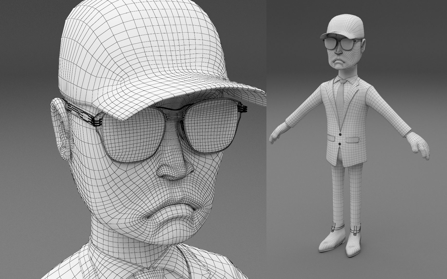 【人物建模】原创动画流程一人包之建模阶段!