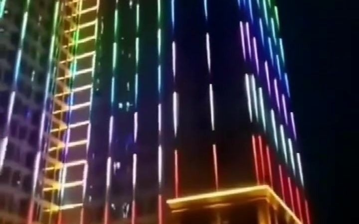 全彩DMX512线条灯楼体亮化工程