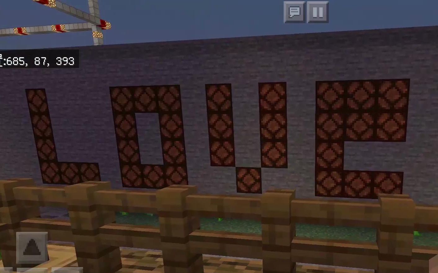 在我的世界里浪漫表白你的另一半,适合情侣一起玩生存的房子哦~