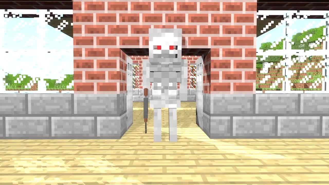 我的世界MC动画:怪物学院 CS挑战