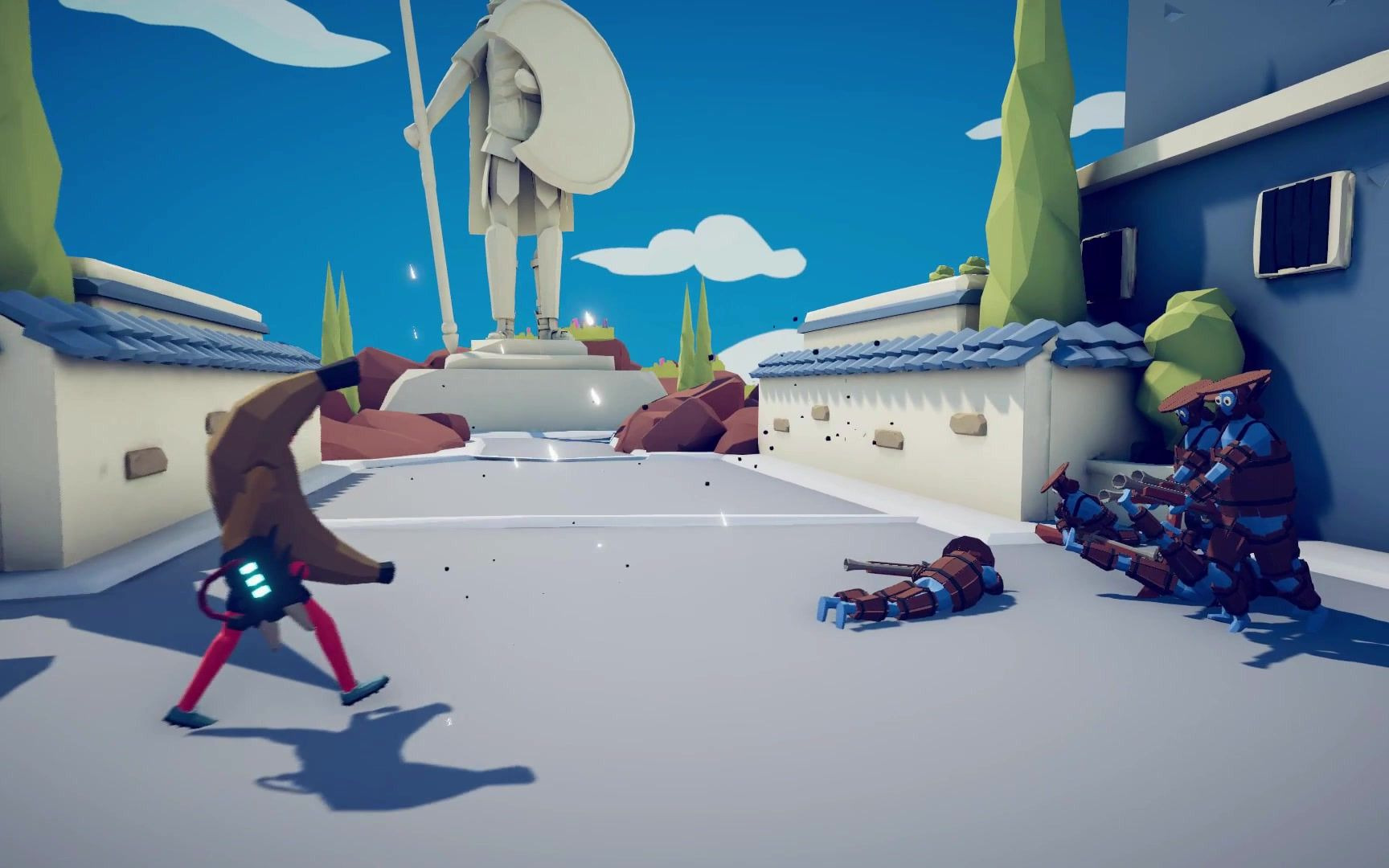 全面战争模拟器:憨批大雄取得神装,单挑盗贼小分队!