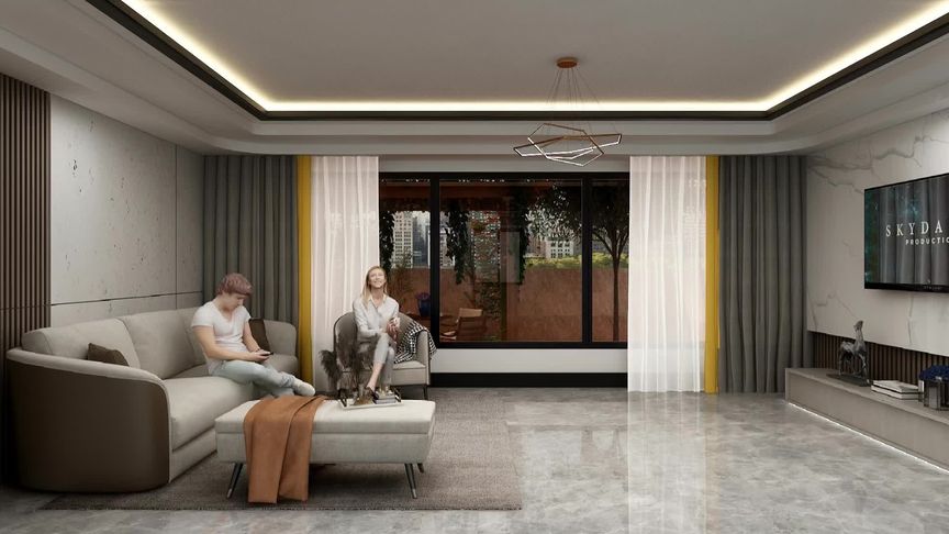 现代简约风格#室内效果图