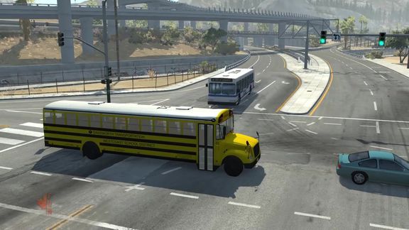 汽车驾驶游戏:校车撞车13号路