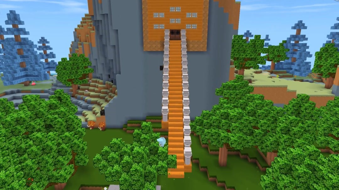 迷你世界:简易山洞别墅教程,简单又好看,你一定要学会呀