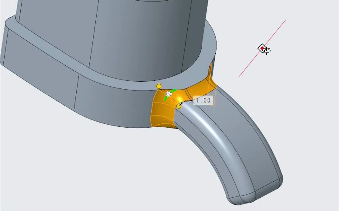 Creo/proe倒圆角处理,结构设计,产品设计,creo教程,proe教程,creo在线...