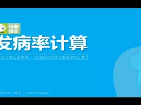 【二歪生物】自由组合定律---遗传病计算--上集