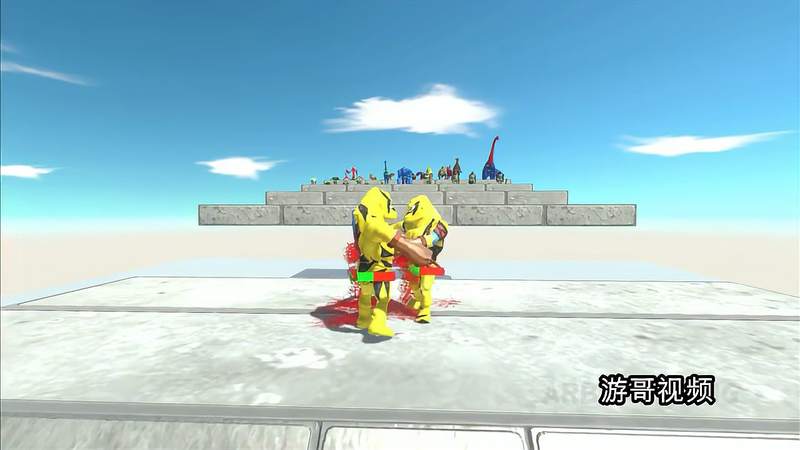 野兽模拟器:空中浮台同兵种对战