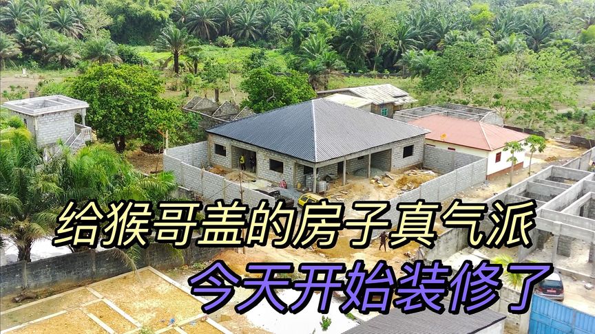 我们给猴哥盖的房子相当大气,今天开始装修了,吃顿好的庆祝一下