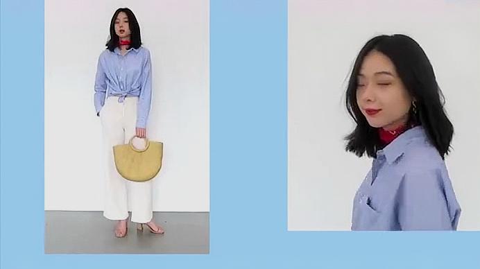 时尚潮流穿搭,普通的衬衫穿出不同的风格,一样美美哒