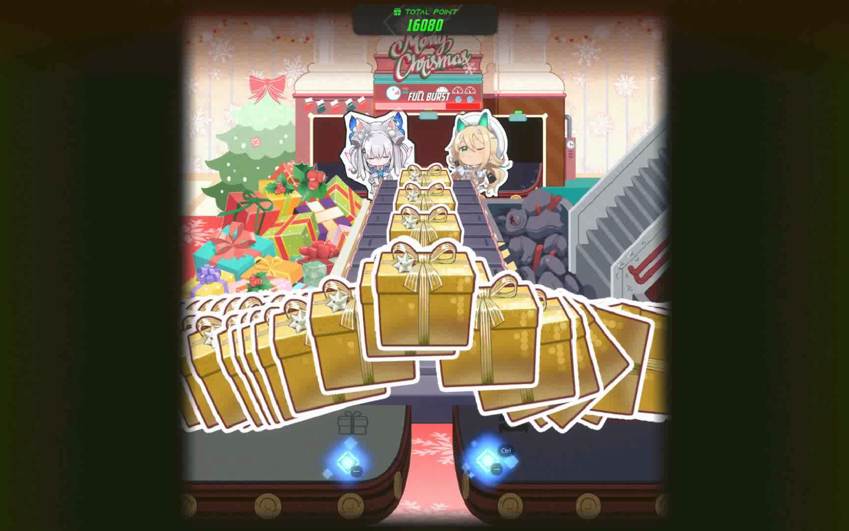 NIKKE 圣诞小游戏(游戏更新后模拟器掉帧一卡一卡的,你们有没有这种...