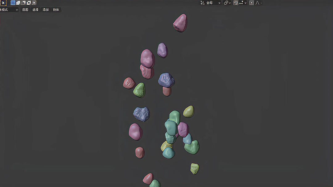 如何使用blender快速制作石头爆炸动画特效