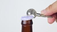 用钥匙自制便携啤酒开瓶器 创意DIY实用汽水开口起子