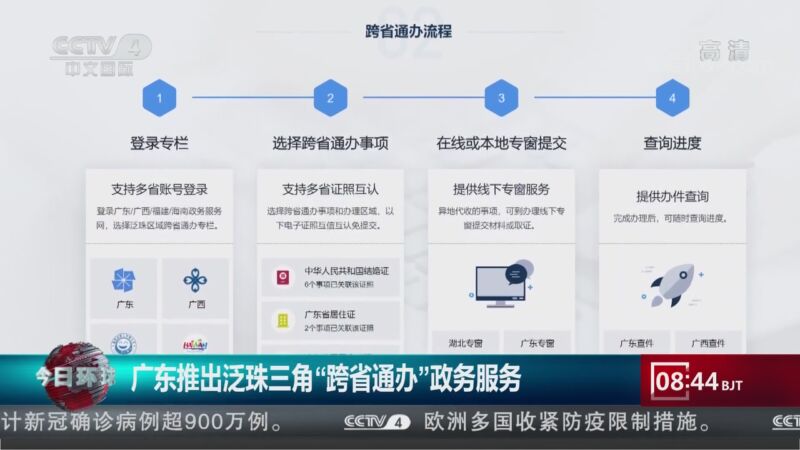 [今日环球]广东推出泛珠三角“跨省通办”政务服务