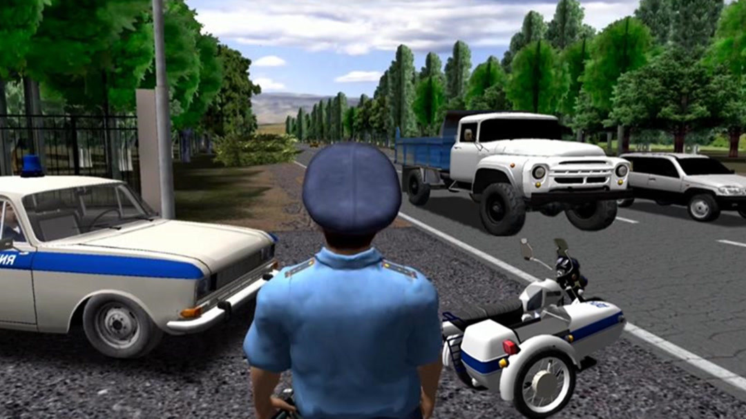 【永哥玩游戏】警察驾驶警车城市检查巡逻模拟器追击罪犯