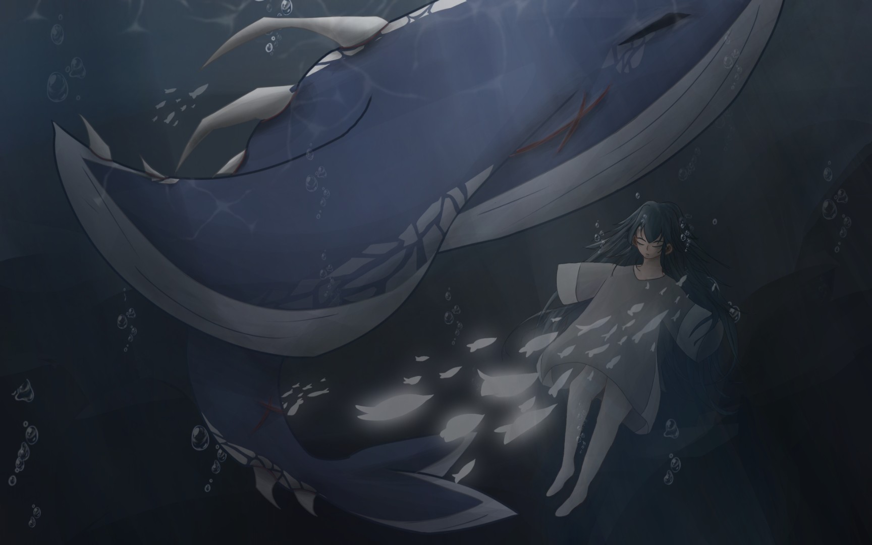 [绘画过程]电脑壁纸remake