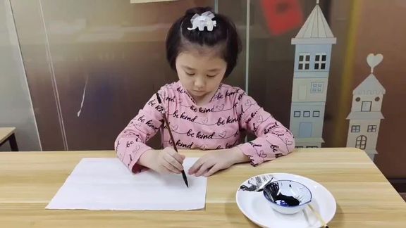 #国画 #少儿国画 沉下心 工笔墨梅朵朵花开淡墨痕