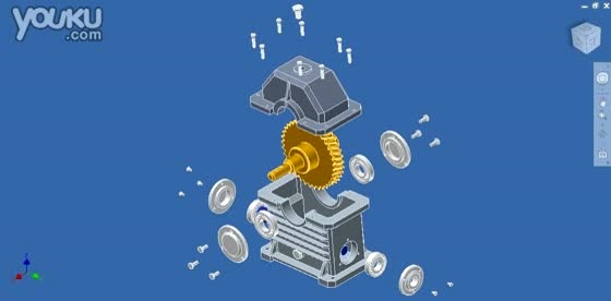 用inventor做的减速器的爆炸图
