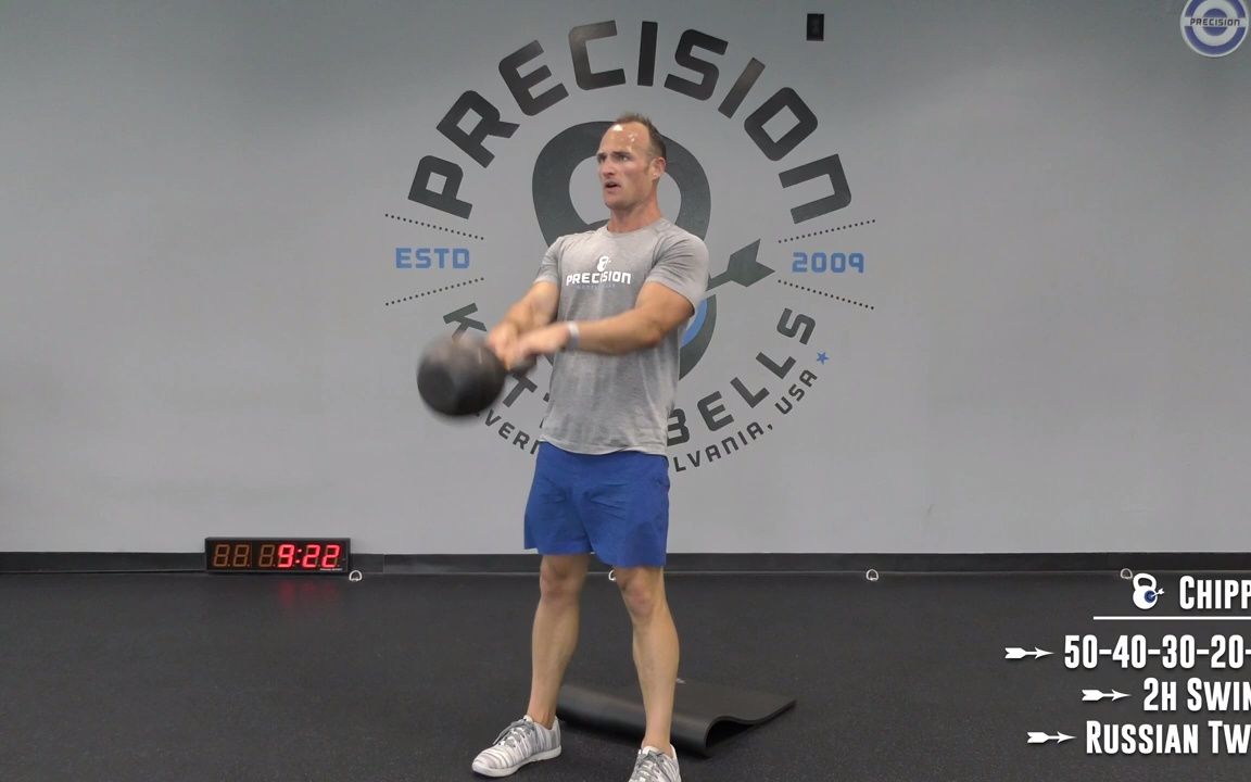 (点击字幕)10 分钟 Killer Kettlebell Swing 和 Core Finisher _ 你能在 10 ...