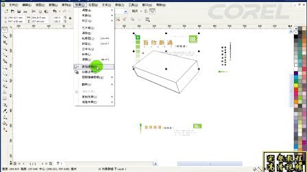 CDR础教程 cdr入门视频 cdr初级视频 cdr基础视频 包装效果图