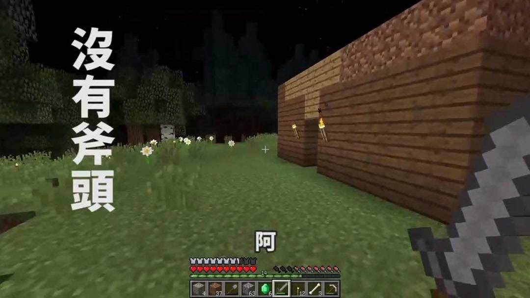 我的世界:我们来砍树,首先的找到斧头