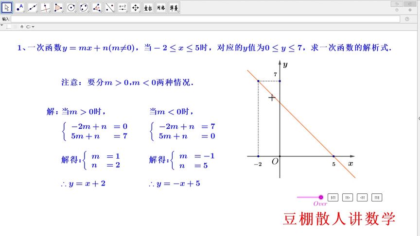 八年级下,求一次函数的解析式,注意分类讨论