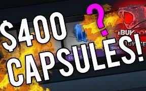 CSGO 开400刀贴纸胶囊 (4分37秒开始是开箱网站的推广广告)...