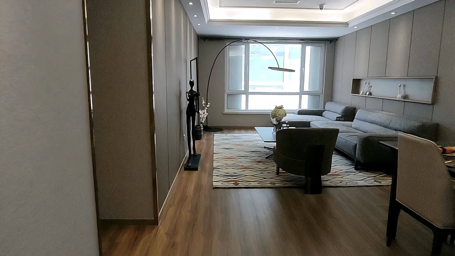 110平米好房子,3个卧室能住人,客厅开间3米8,厨房还是开放式