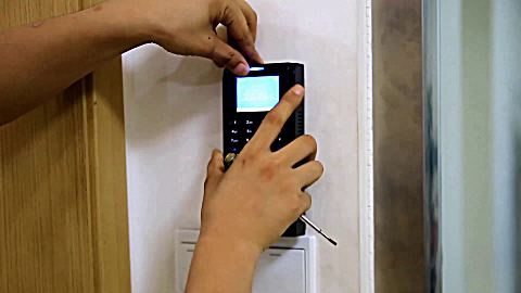 纳奇指纹考勤刷卡门禁 安装教程 磁力锁安装教程